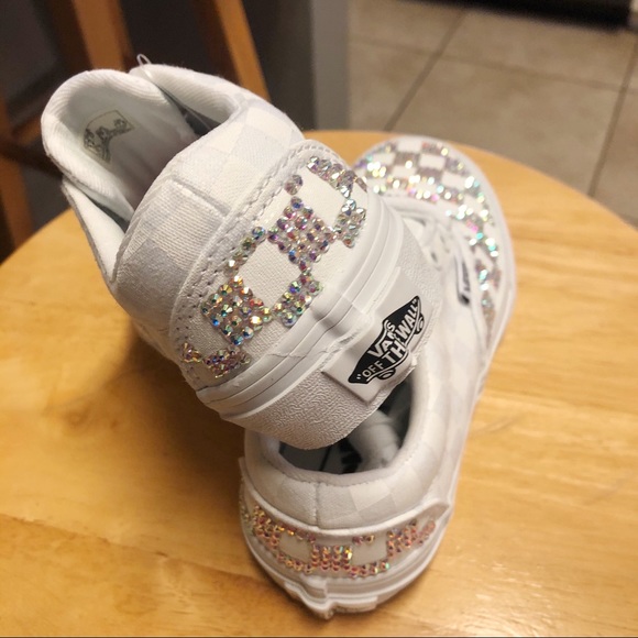Vans | Shoes | Swarovski Crystal Bedazzled Vans | Poshmark